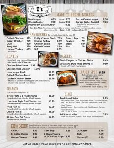 Cafe – T's Cafe and Catering